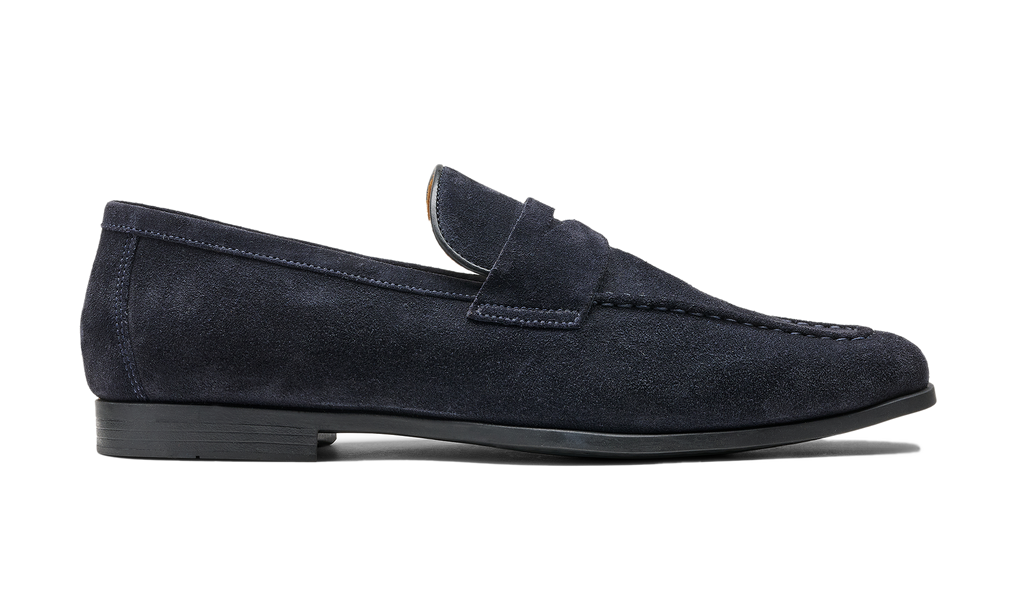 Capri - Navy Suede | Barker Shoes UK