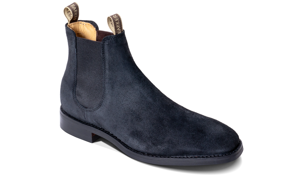 Sutton - Black Waxy Suede | Barker Shoes UK