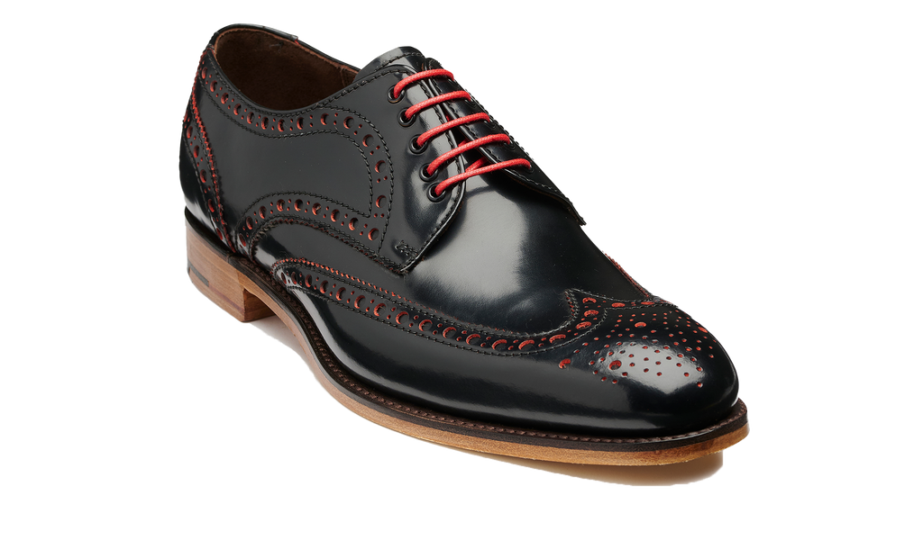 Thompson - Black Red Cut Thou | Barker Shoes UK