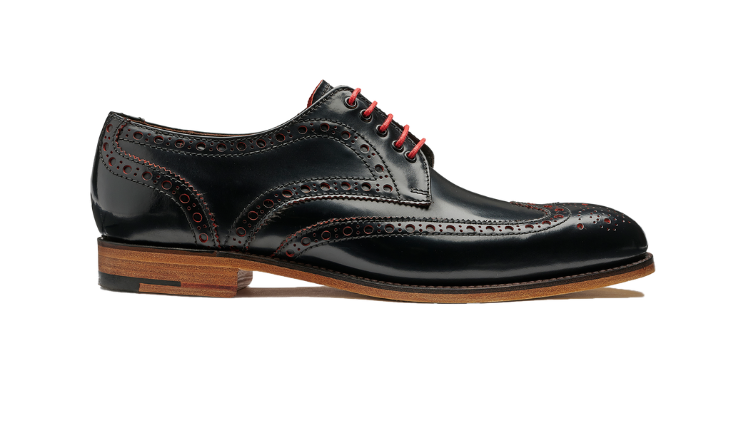 Thompson - Black Red Cut Thou | Barker Shoes UK