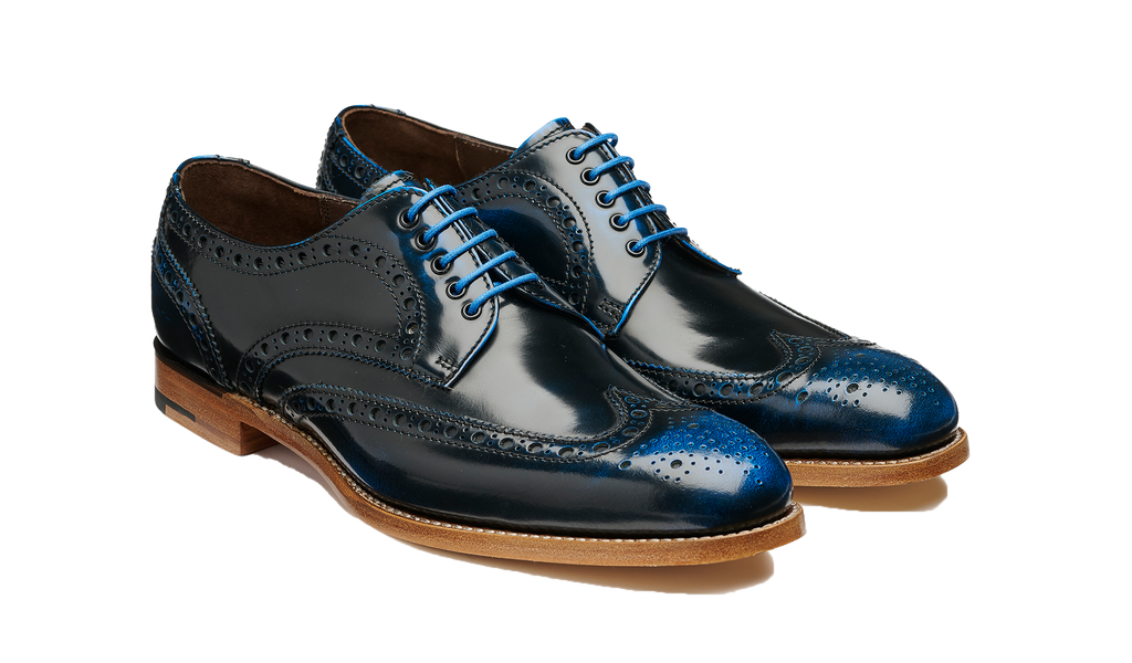 Thompson - Navy Blue Polish | Barker Shoes UK