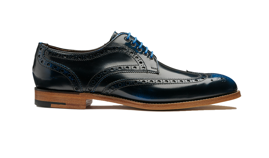 Thompson - Navy Blue Polish | Barker Shoes UK