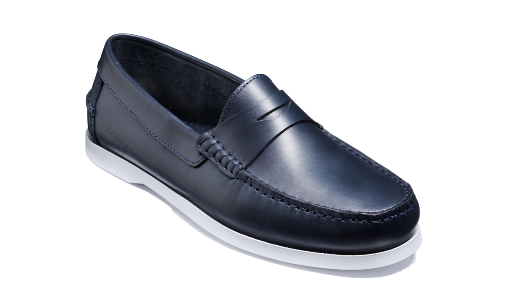 Tony - Navy Pull-Up | Barker Shoes UK