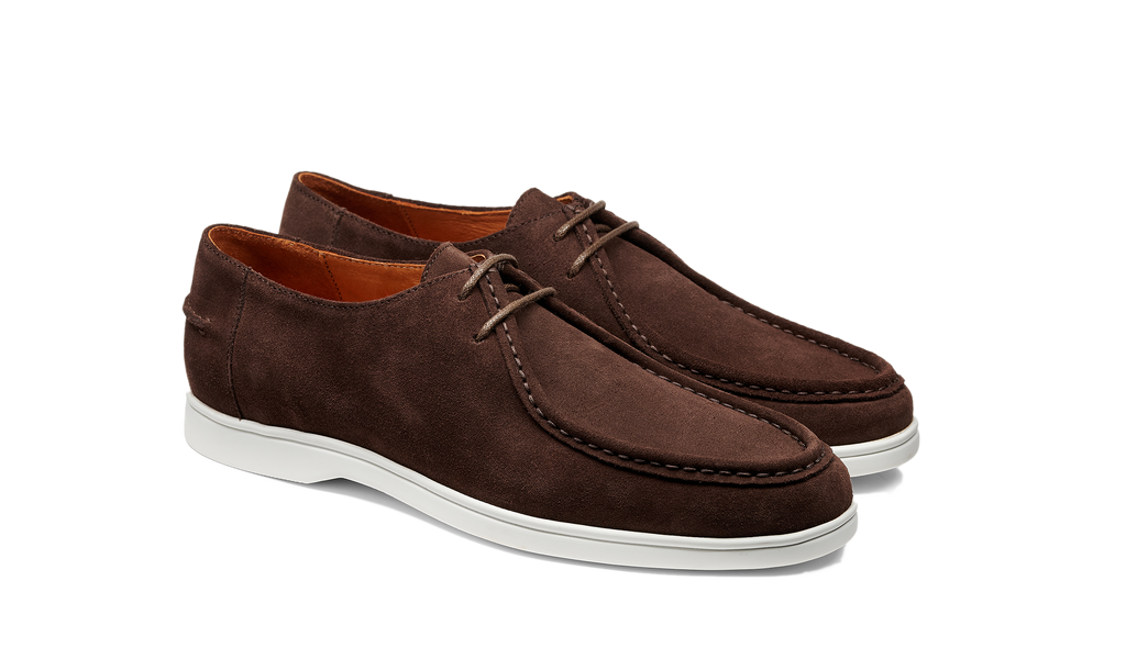 Vigo - Coffee Suede White Sole | Barker Shoes UK