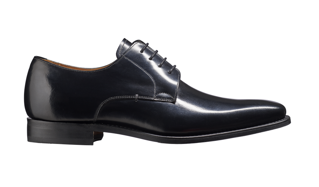 Lyle - Black Hi-Shine | Barker Shoes UK