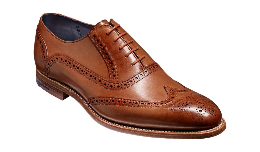 Valiant - Brown Hand Painted | Mens Brogue | Mens Oxford | Barker Shoes UK