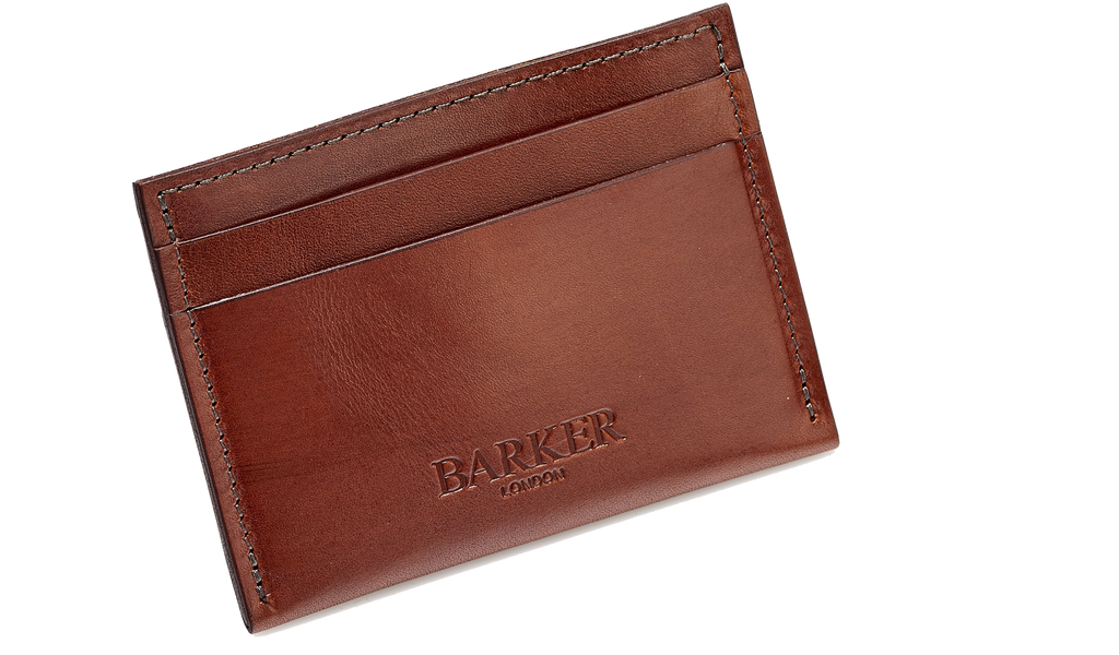 Card Holder Straight - Rosewood Calf | Barker Shoes UK