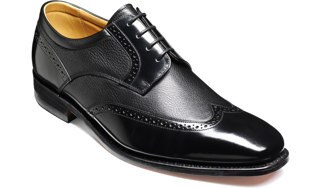 Andrew - Black Softie Hi-Shine | Barker Shoes UK